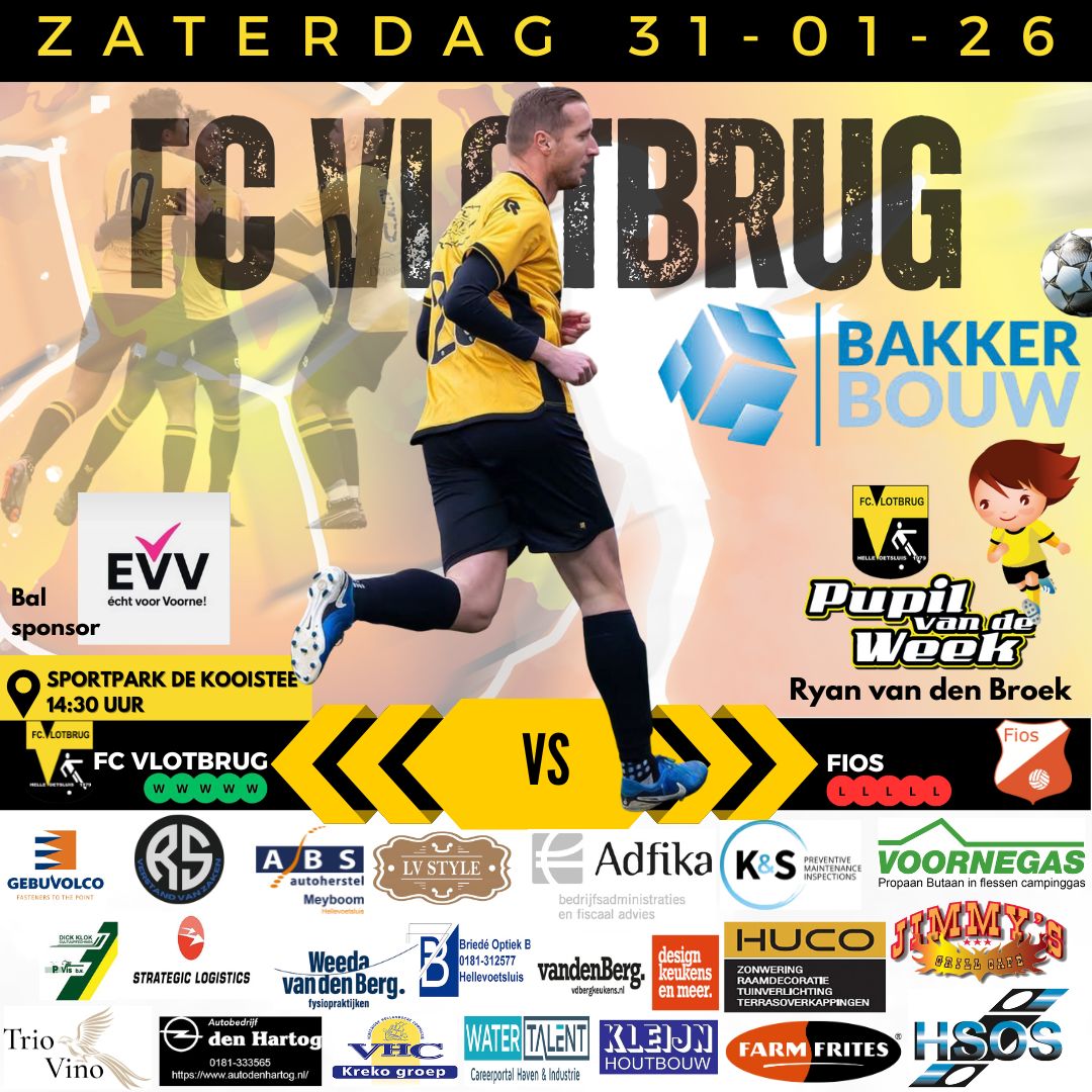 Volle bak voetbal bij Vlotbrug | FC Vlotbrug